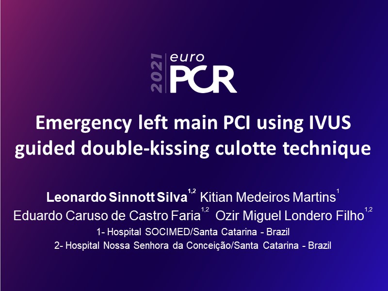 Left main bifurcation PCI: a hybrid intravascular imaging strategy